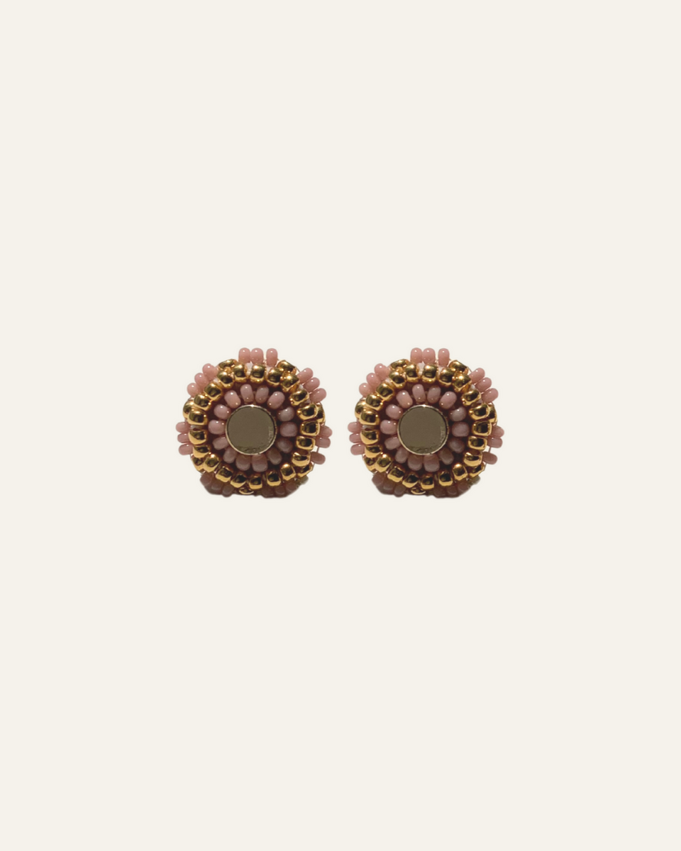 BEADED STUDS – Assinewe Jewelry